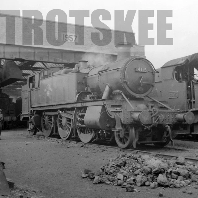 LARGER NEGATIVE BR British Railways Steam Loco 4115 Class 5101 Chester ...