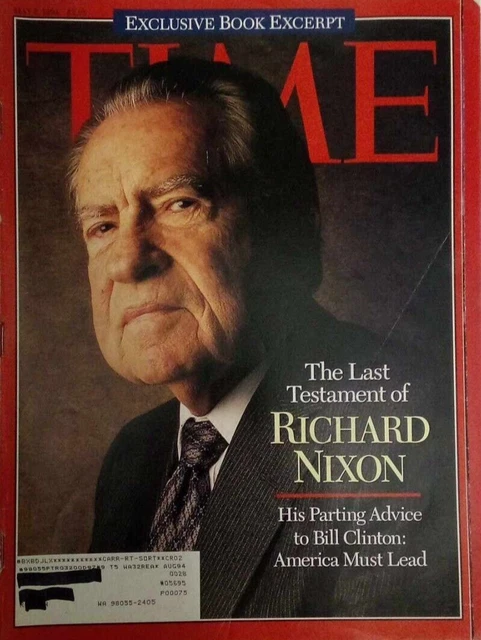 TIME MAGAZINE LAST Testament of Richard Nixon 5/2/1994 £2.87 - PicClick UK