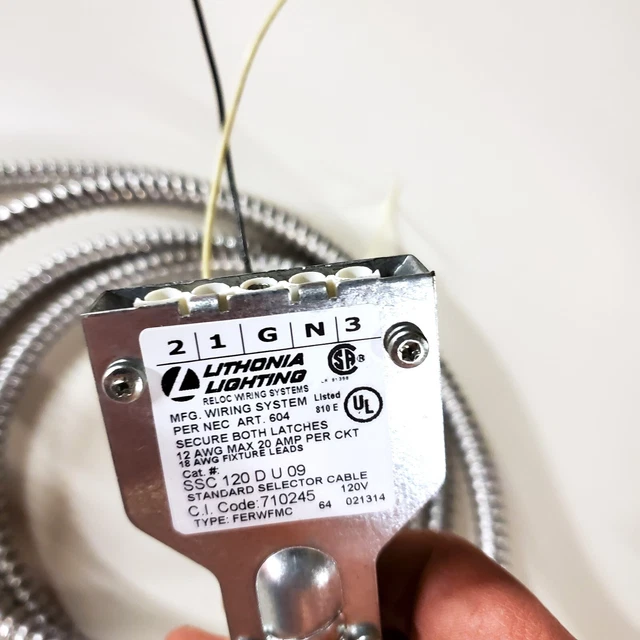RELOC SSC-120-DU-09-M10 ELECTRICAL Wire Cable Extender Wiring w/Fixture ...