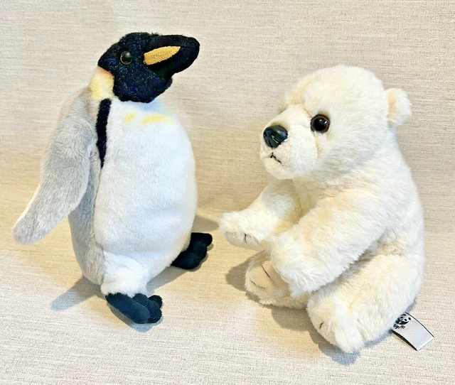 WWF POLAR BEAR Keel Penguin Soft Toy Plush Christmas Display Plush 7 ...