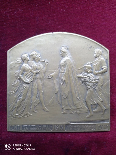 MÉDAILLE EN BRONZE Exposition Universelle et internationale 1913 GAND . EUR 50,00 - PicClick FR