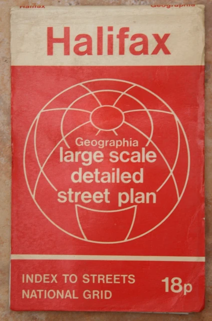 HALIFAX - GEOGRAPHIA Large Scale Detailed Street Plan with Index (S2) £ ... HALIFAX - GEOGRAPHIA Large Scale Detailed Street Plan with Index (S2) £ ...