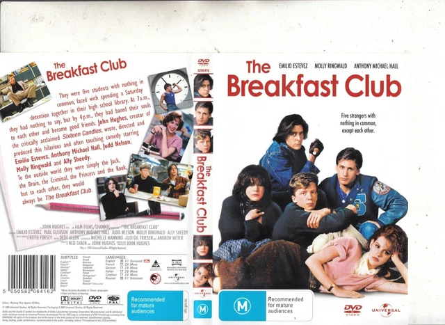 THE BREAKFAST CLUB-1985-[EMILIO Estevez]-Universal Pictures-Movie-UP ...