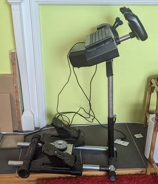 LOGITECH FLIGHT YOKE system with rudder pedals and wheel stand pro £100 ...