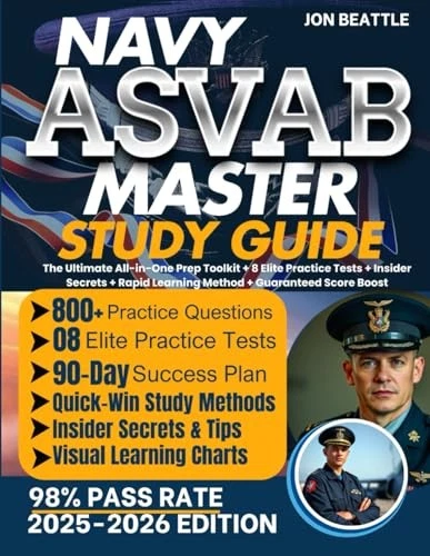 NAVY ASVAB MASTER Study Guide 2025-2026: The Ultimate All-in-One $118. ...