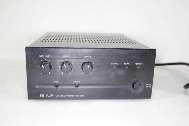 TOA MIXER AMPLIFIER Bg-235 3 Channel Mixer Amplifier $60.00 - PicClick CA