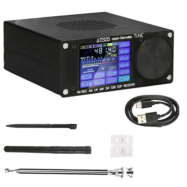 RÉCEPTEUR FULLBAND PORTABLE ATS25maxDecoder Si4732A10 avec support AM ...