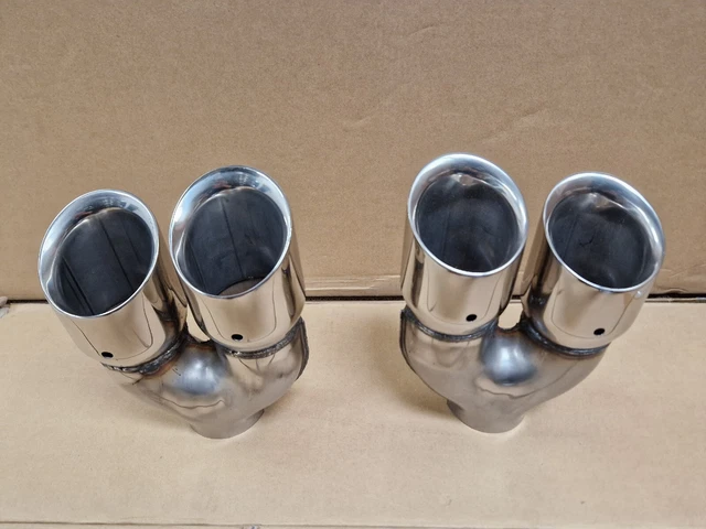 RANGE ROVER SPORT L494 SVR MK1 2013-2018 Quad Exhaust Tips. Stainless ...