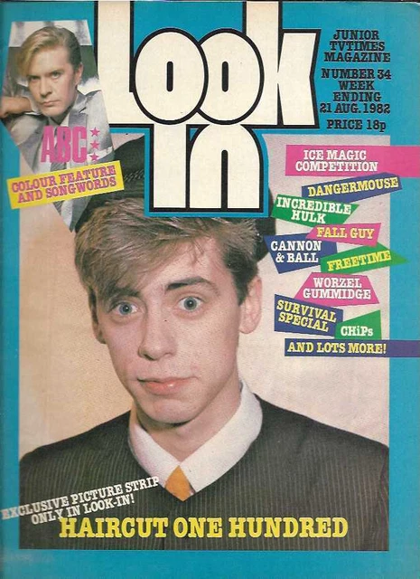 LOOK-IN MAGAZINE 1982 #34 - Abc Colour Centre. Lou Ferrigno. Rick ...