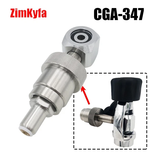 AIR TANK SCUBA to SCBA Firefighting Cylinder CGA347 Fill Adapter Air ...