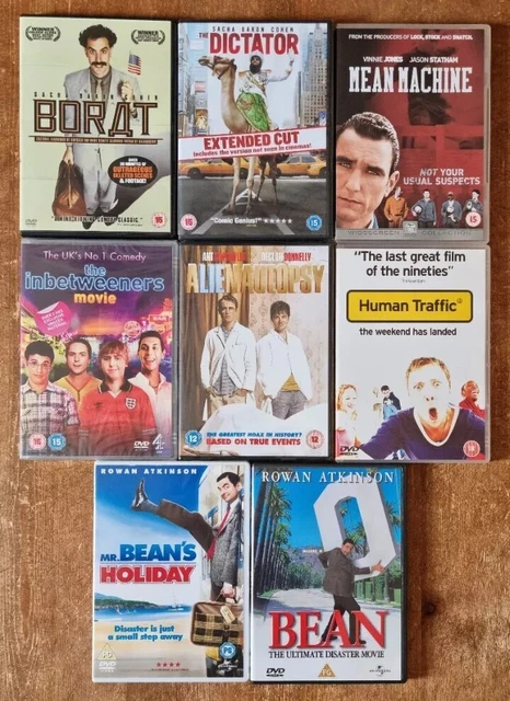 BRITISH COMEDY FILM DvD Bundle X8 Movies Cert Range PG-18 New & Used ...