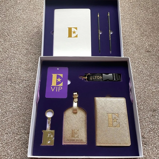 ELTON JOHN FAREWELL YELLOW BRICK ROAD Tour VIP Merchandise Gift Set ...