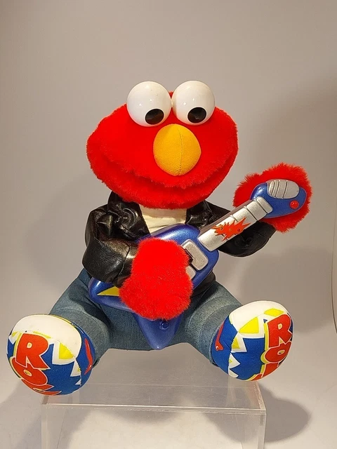 ELMO ROCK N Roll With Guitar Singing Sesame Street Toy 1998 - Working £ ...