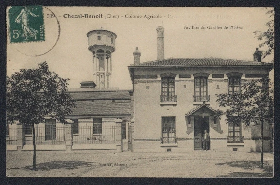 CPA CHEZAL-BENOIT, PAVILLON du Gardien de l´Usine dans la Colonie ...