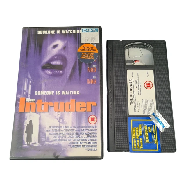 ORIGINAL BLOCKBUSTER VIDEO VHS The Intruder 1991 Charlotte Gainsbourgh ...