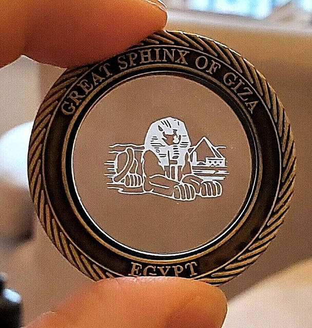 EGYPT BRONZE COIN Sphinx Hologram Gold Lustre 1922 2022 100th ...