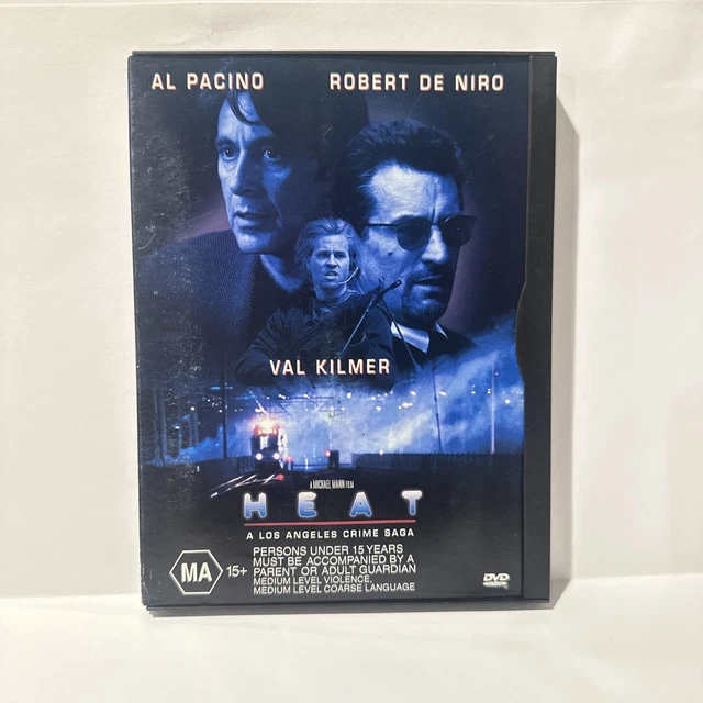 HEAT (DVD 1995) Al Pacino Robert De Niro Region 4 Cardboard Snapcase ...