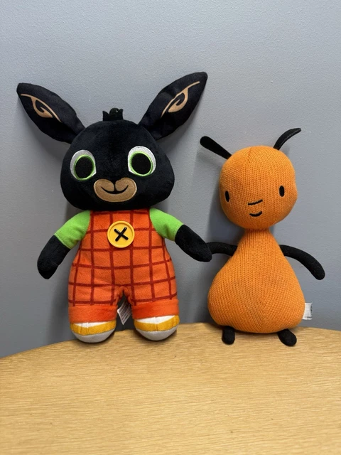CBEEBIES BING & Flop Both Bing and Flop are talking Plush Toys 12” & 10 ...