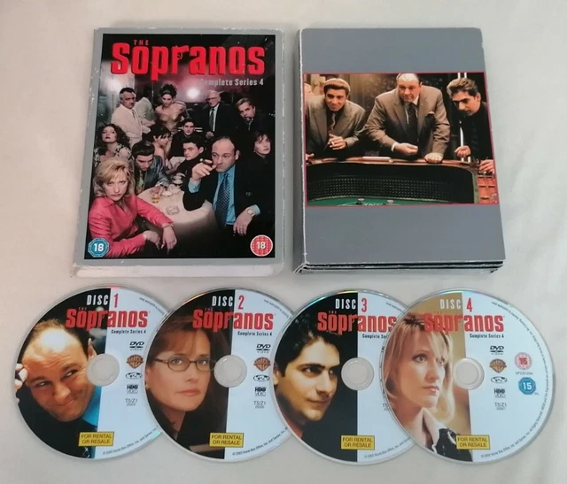 DVD - THE Sopranos Complete Season 4 / Four DVD Box Set PAL UK R2 HBO 4 ...