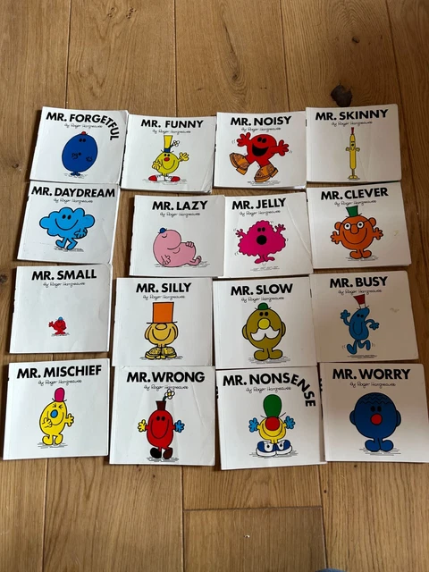 MR MEN BOOKS 16 x Children's Book Bundle Mr Slow Mr Jelly Roger ...