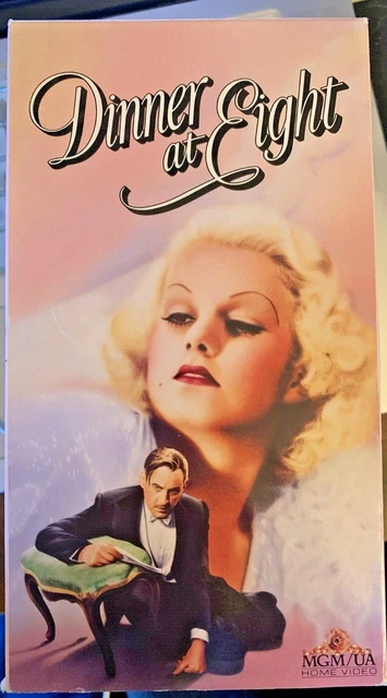 DINNER AT EIGHT (VHS) 1933 all-star comedy features Jean Harlow, John ...