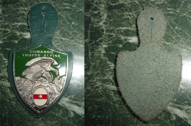 ESERCITO ALPINI DISTINTIVO stemma COMANDO TRUPPE ALPINE con battitasca ...