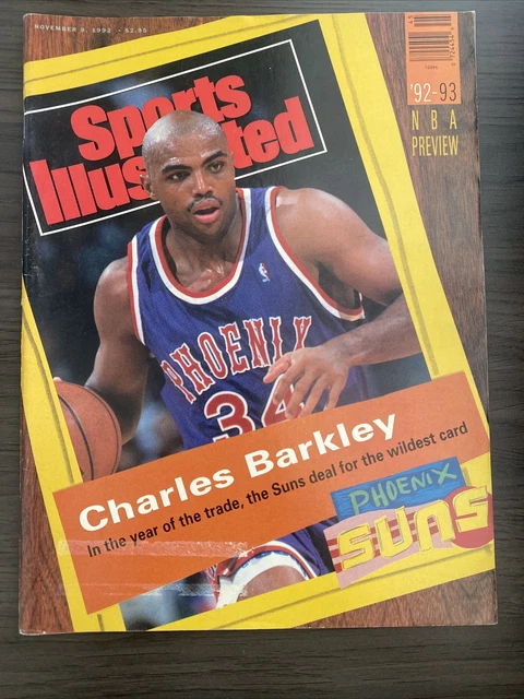 CHARLES BARKLEY, PHOENIX Suns 9 novembre 1992 Sports Illustrated NBA Preview Numéro EUR 3,32 ...