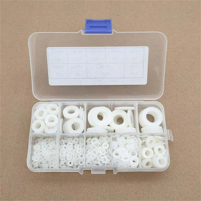 780PCS M2 M2.5 M3 M4 M5 M6 M8 M10 M12 Nylon Washers Electrical Connection EUR 12,01 - PicClick FR