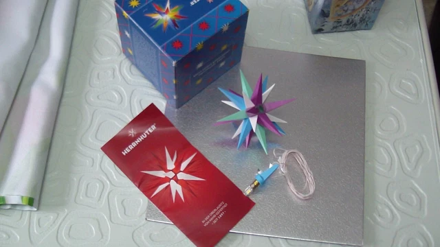 HERRNHUTER STERN SONDEREDITION BASTELSTERN NEU Lila-Mint-Hellbl.-Weiß EUR 50,00 - PicClick DE