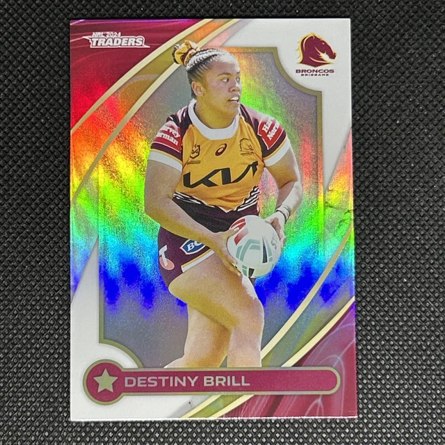 2024 NRL TRADERS DESTINY BRILL NRLW #W 02/60 Broncos EUR 1,84 - PicClick IT