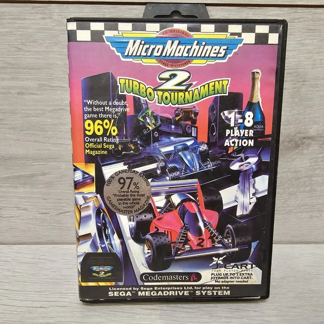 MICRO MACHINES 2 Turbo Tournament Sega Mega Drive J-Cart For Player 3 ...