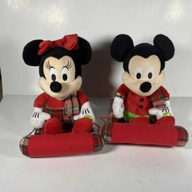 DISNEYS MICKEY MOUSE / Minnie Mouse Animated Plush Kcare Works great ...