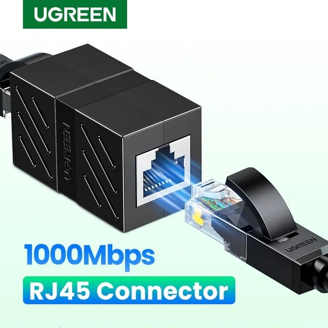 UGREEN RJ45 ETHERNET Connector Extender Female to Female For Cat7 Cat6 ...