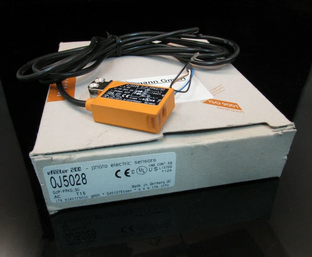 IFM EFECTOR OJ5028 OJP-FPKG/SO Through-beam sensor transmitter $74.99 ...