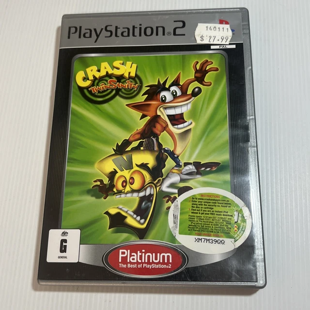 CRASH TWINSANITY PLAYSTATION 2 PS2 PAL Game Includes Manual $19.95 ...