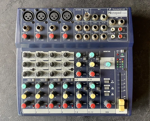 SOUNDCRAFT NOTEPAD 124 Audio Mixer £175.00 - PicClick UK