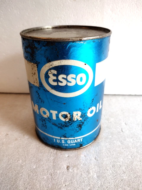 RARE VINTAGE ESSO 20W-20 Motor Oil 1 Quart Full Can Humble Oil ...