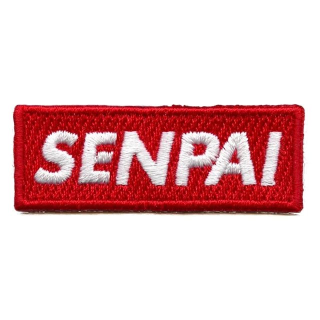 SENPAI CHAPEAU PATCH Rouge Boîte Logo Brodé à Repasser EUR 12,26 - PicClick IT