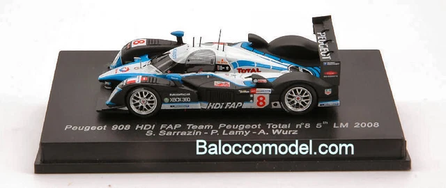 MINIATURE VOITURE SPARK Model Peugeot 908 HDI Lm 08 1:87 Modélisme ...