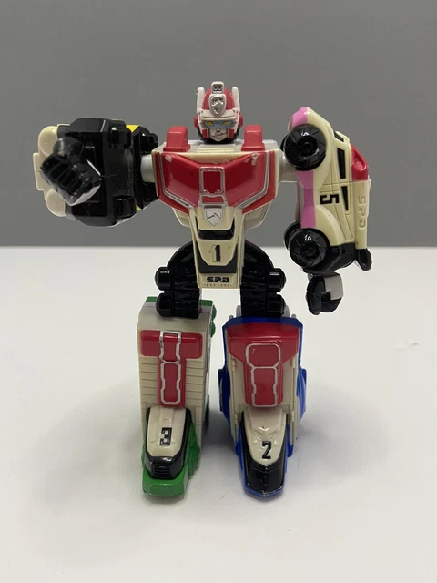 POWER RANGERS SPD Mini Megazord Action Figure 2005 Bandai 5.5 inches ...