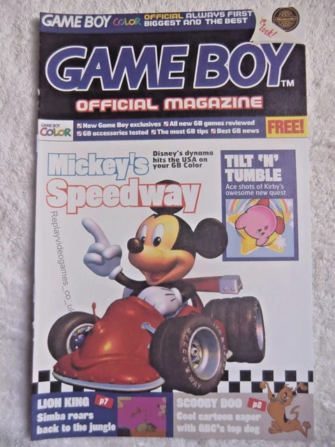 GAME BOY OFFICIAL Magazine - Mickey's Speedway Magazine £7.99 - PicClick UK