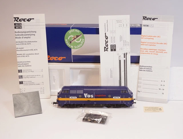 ROCO H0 686776 locomotiva diesel ACTS VOS Logistics Einst. 6705 con ...