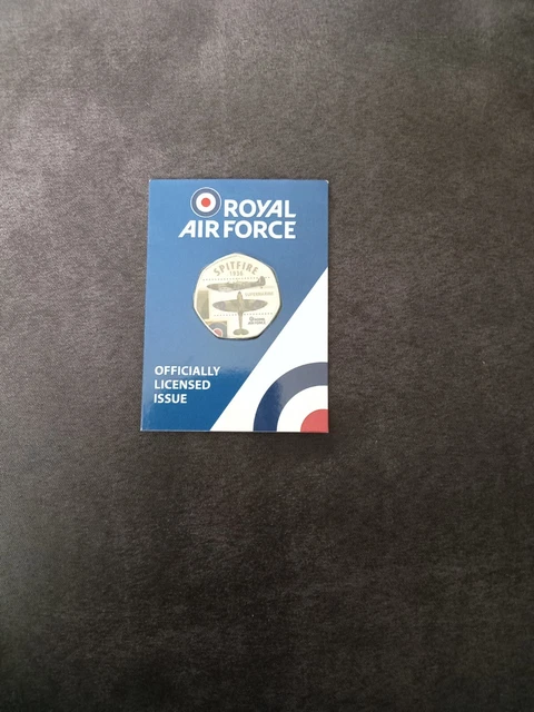 RAF ROYAL AIR Force 50p Shaped Coin "1936 - Spitfire" £10.00 - PicClick UK