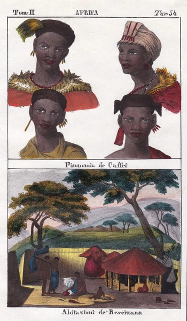 SOUTH AFRICA KHOIKHOI Hottentot People Hottentotten Costume ...