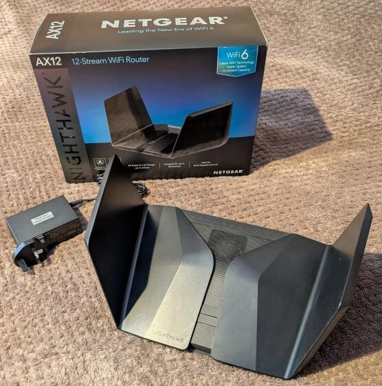 NETGEAR RAX120 NIGHTHAWK 12-Stream Dual-Band Wifi 6 Router AX6000 RAX ...