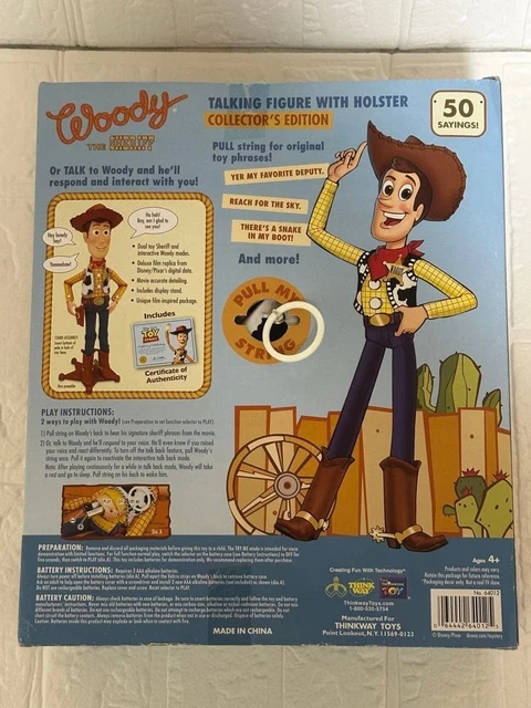 TOY STORY WOODY Talking Doll, Unopened, English Version, Full Function ...