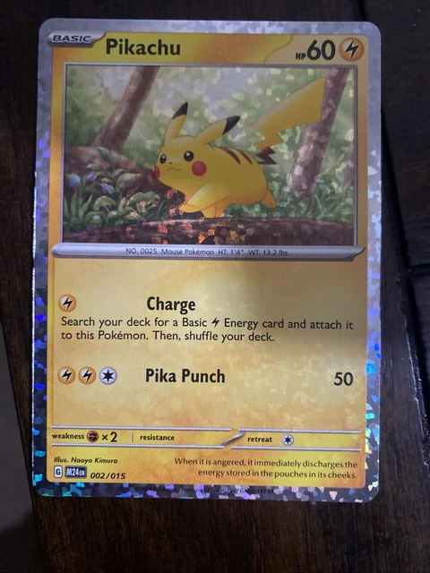 PIKACHU HOLO CARD - New 2025 McDonalds Happy Meal Pokémon Dragon Card ...