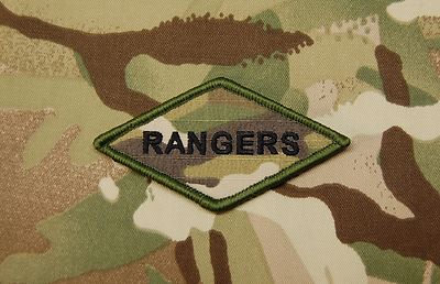 MULTICAM RANGERS DIAMOND Uniform Patch 75th Ranger Regiment Fort ...