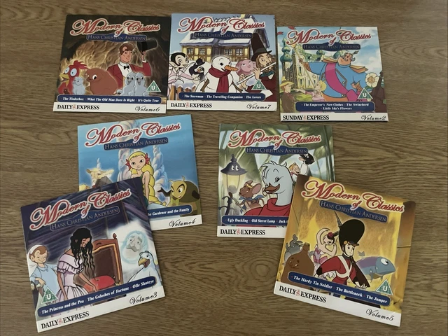 BUNDLE OF 7 HANS CHRISTIAN ANDERSEN Animated Classics Promo DVD's : Ex ...