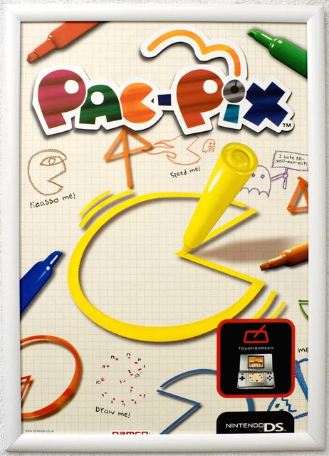 PAC-PIX RARE NDS 42cm x 59cm Promotional Poster £19.99 - PicClick UK